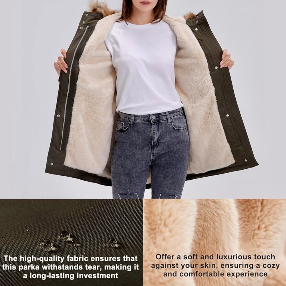 Royal Matrix Winter Coat In Small Army Green - Gem